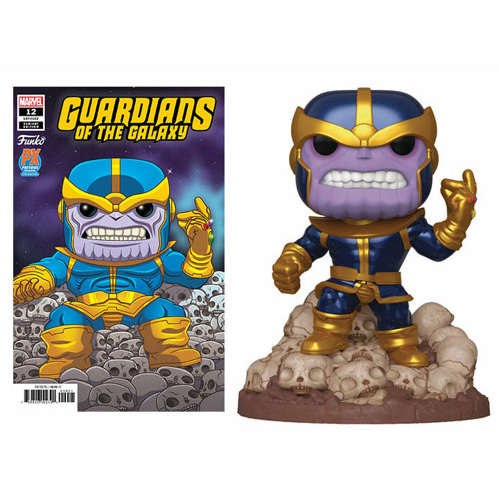 (In-Stock) Funko Pop! Marvel: Deluxe Thanos (Snapping) PX Previews Lim ...
