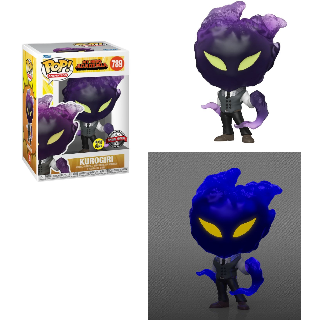 (In-Stock) FUNKO POP! ANIMATION: My Hero Academia Kurogiri (Glow in Th ...