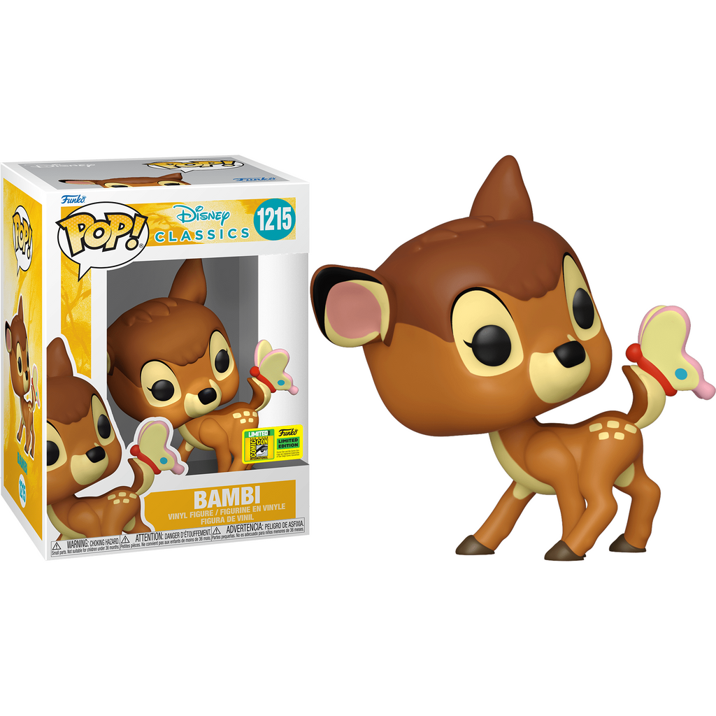 (In Stock) Funko Pop! Disney Classics Bambi w/ Butterfly (SDCC Officia ...