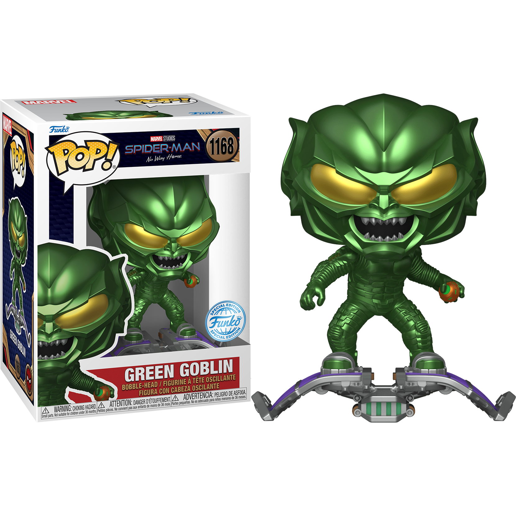 (In-Stock) Funko Pop Marvel: Spider Man No Way Home Green Goblin (Meta ...