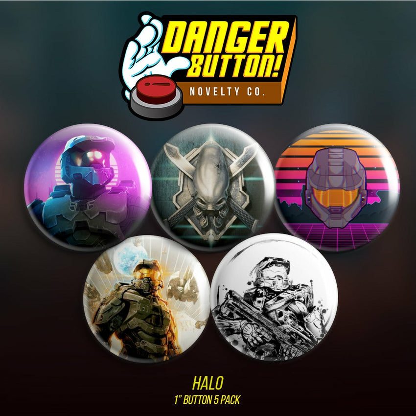 Danger Button! Halo 5 Button Pack (First Form Collectibles Exclusive)