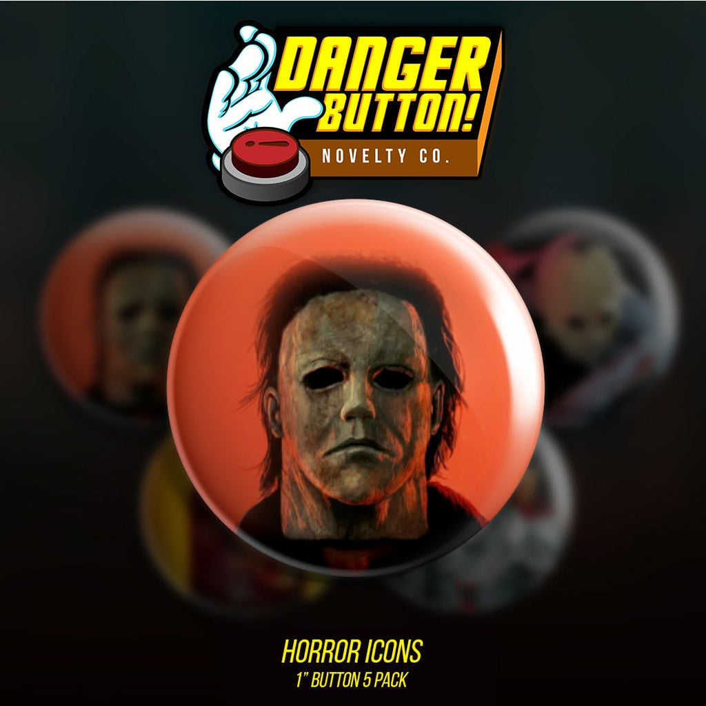 Danger Button! Horror Icons 5 Button Pack (First Form Collectibles Exc