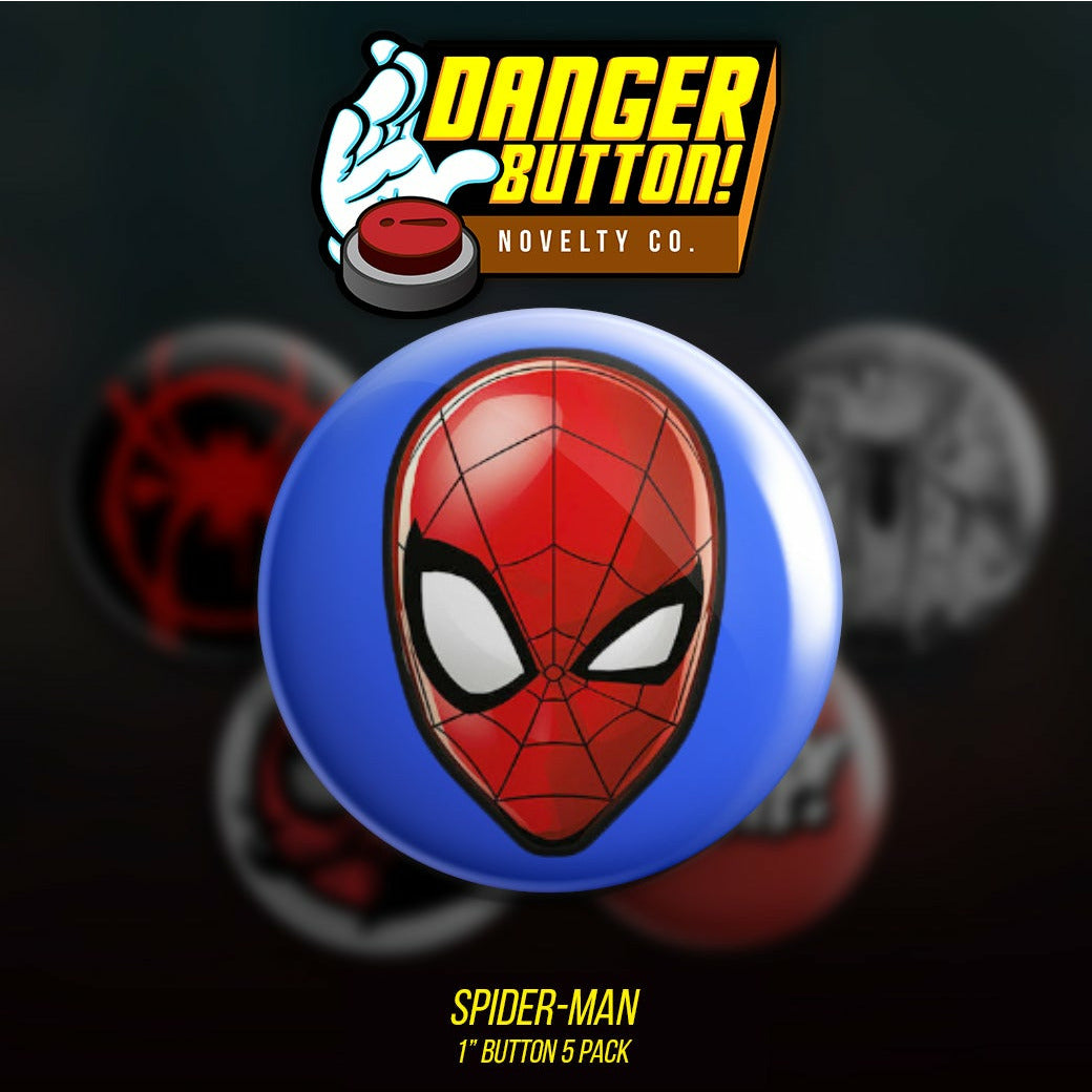 Danger Button! Spider-Man 5 Button Pack (First Form Collectibles Exclu