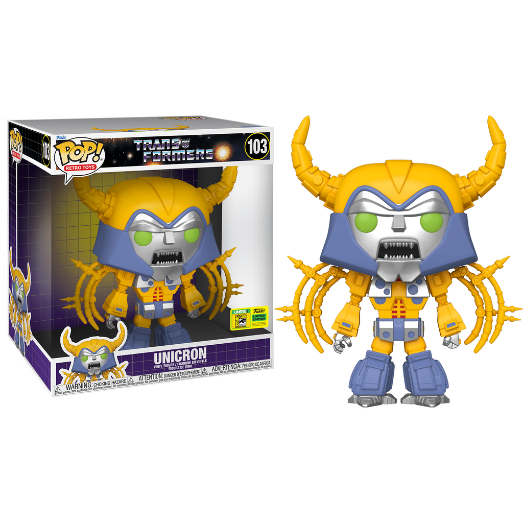 (In Stock) Funko Pop! Jumbo Transformers Unicron (SDCC Official Sticke ...