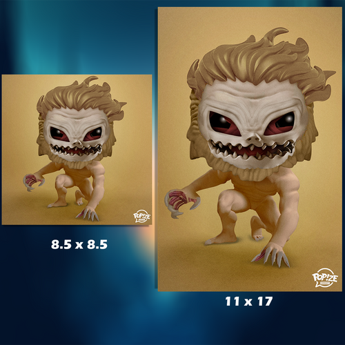 Attack on Titan: Jaw Titan (Art by: Pop.Ize)– First Form Collectibles