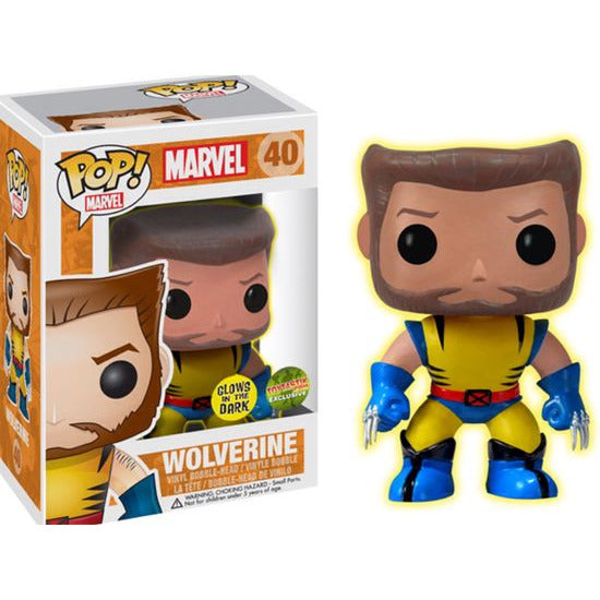 (In-Stock) Funko Pop Marvel Wolverine (Glow) (Unmasked) (Toytastic Exc ...